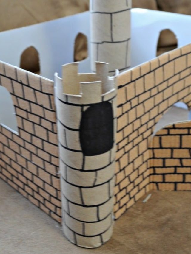 How to Make A Castle From Cardboard Story - Easy Crafts For Kids