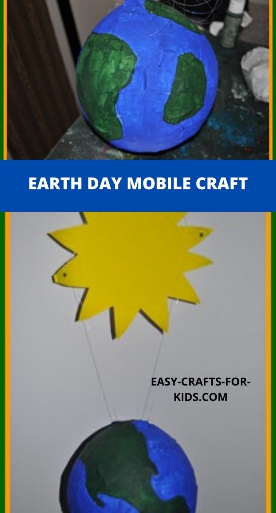 Earth Day Mobile Craft for Kids