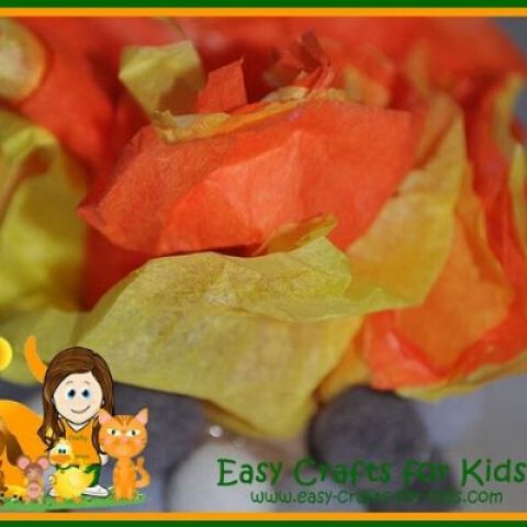 Camping Craft for Kids - Mini Campfire