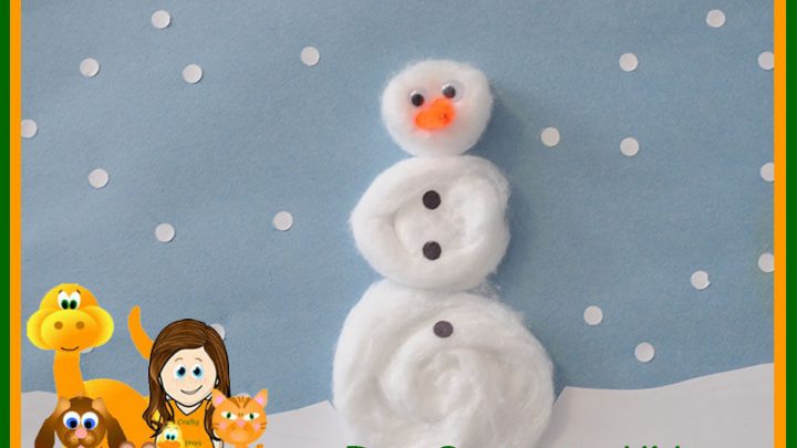 Cotton Ball Snowman Printable Cotton Ball Snowman Craft Idea ⛄...