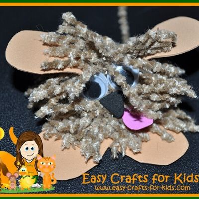 Dog Craft with Yarn for Kids