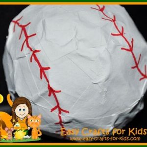 Paper Mache Baseball Crafts For Kids