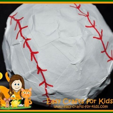 Paper Mache Baseball Crafts For Kids