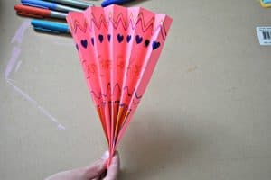 Folded Paper Fan - Easy Craft for Kids With Paper