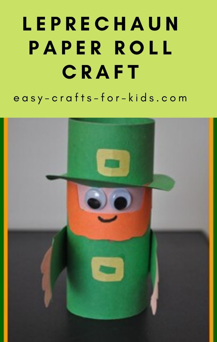 Toilet Paper Roll Leprechaun for St Patrick's Day