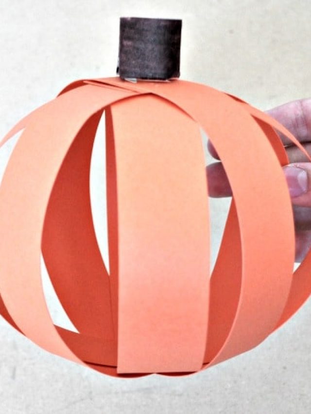 Easy Pumpkin Preschool Craft for Thanksgiving - Easy Crafts For Kids