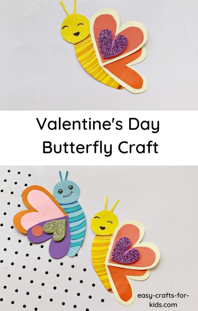 Valentine's Day Butterfly Craft for Kids