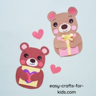 Valentine Bear Craft for Kids - Easy Crafts For Kids