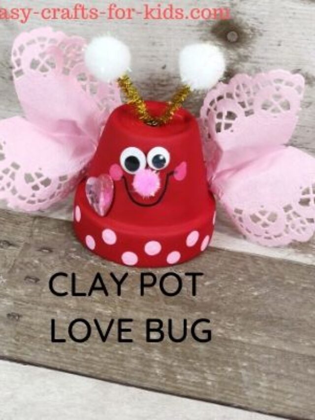 Flower Pot Love Bug Craft - Easy Crafts For Kids