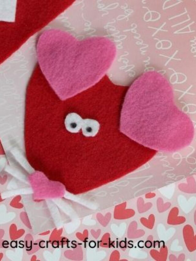 How to Make a Heart Mouse Craft - Easy Crafts For Kids