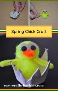 Spring Chick Craft For Kids