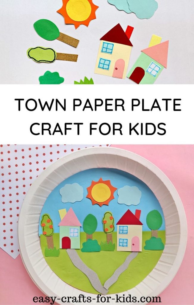 Town Paper Plate Craft for Kids