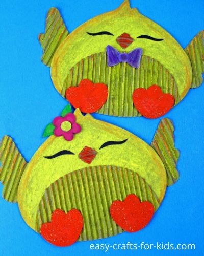Chick Craft with Cardboard - Easy Crafts For Kids