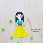Disney Princess Mulan Craft With Paper - Easy Crafts For Kids