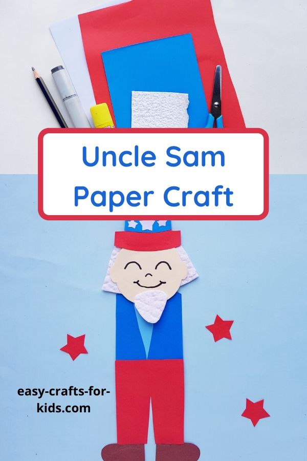 Uncle Sam Craft with Paper
