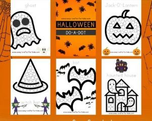 Halloween Dot to Dot Printable Activities for Kids