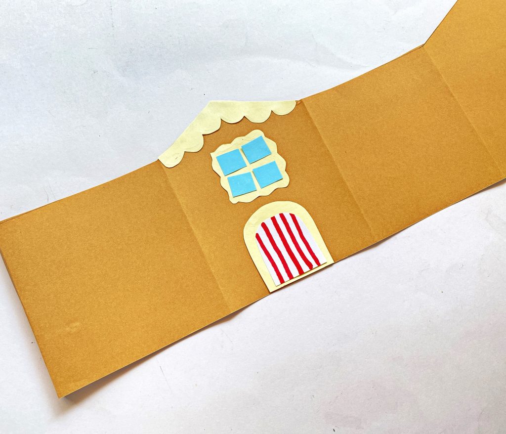 Paper Gingerbread House Craft