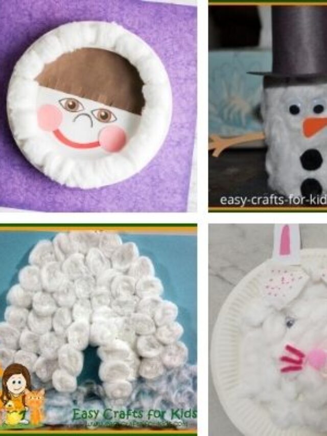 Cotton Ball Art for Kids - Easy Crafts For Kids