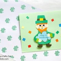 Leprechaun St Patrick’s Day Pop Up Card - Easy Crafts For Kids