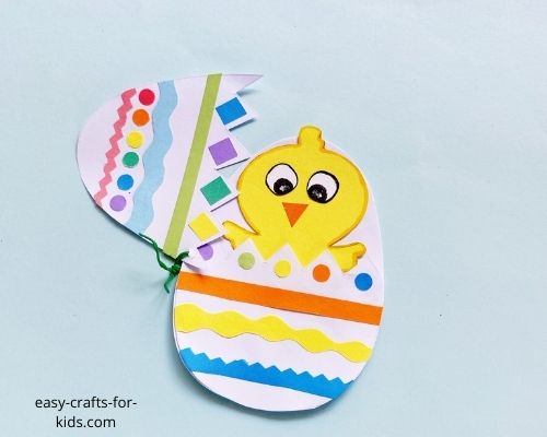 Easter Hatching Chick Craft with Template - Easy Crafts For Kids