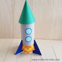 Rocket Craft with Toilet Paper Roll - Easy Crafts For Kids