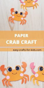 Paper Crab Craft for Kids
