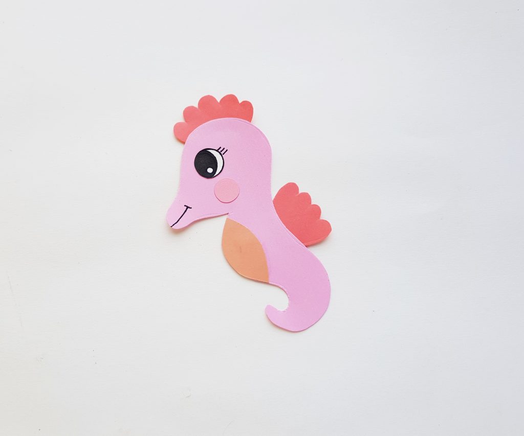 Seahorse Craft With Paper - Easy Crafts For Kids