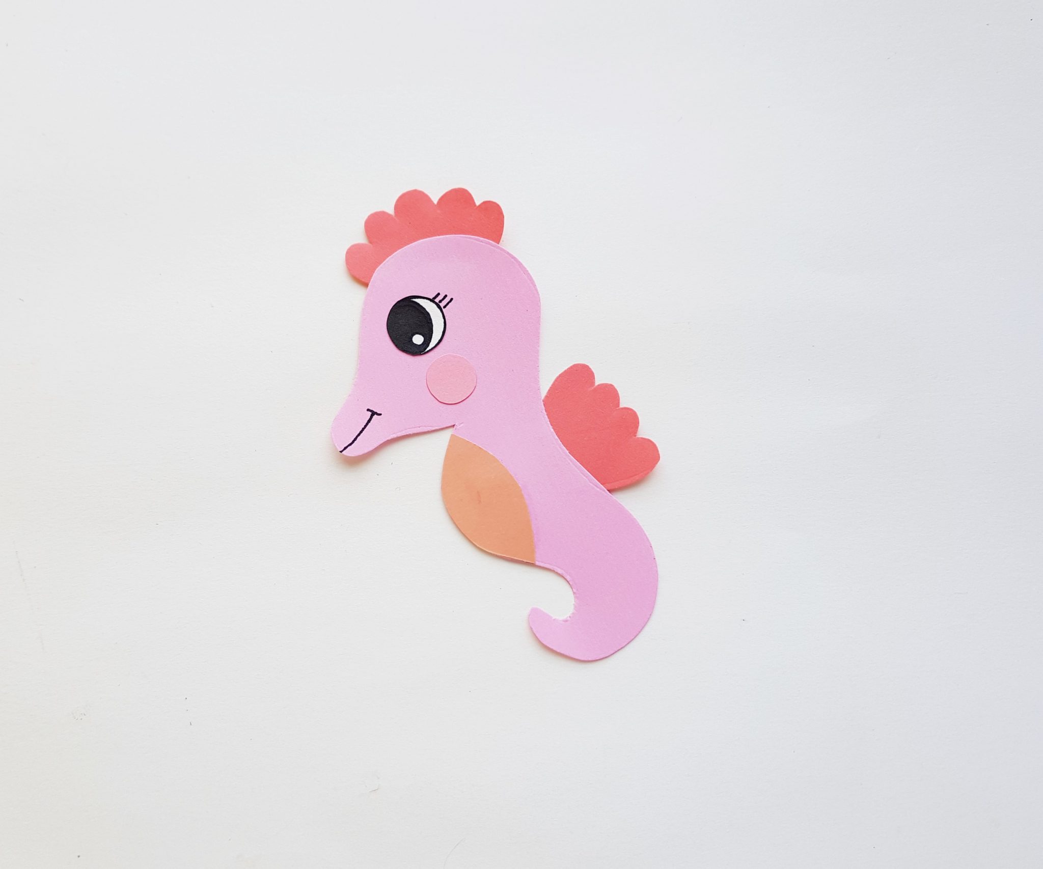 Seahorse Craft With Paper - Easy Crafts For Kids
