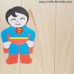 Superman Paper Craft for Kids - Easy Crafts For Kids
