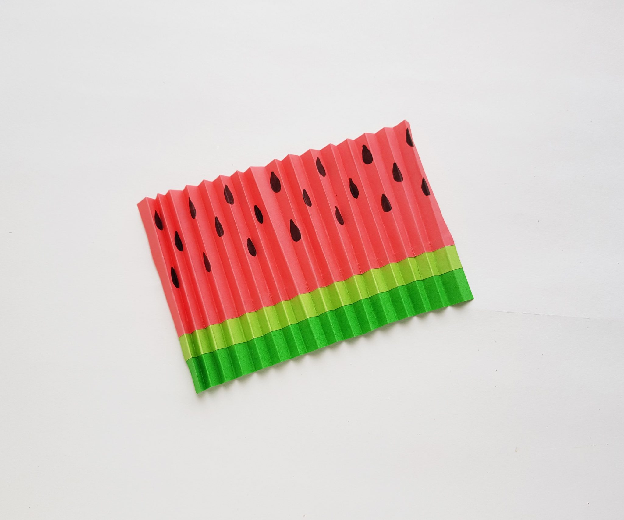 Watermelon Fan Craft with Paper