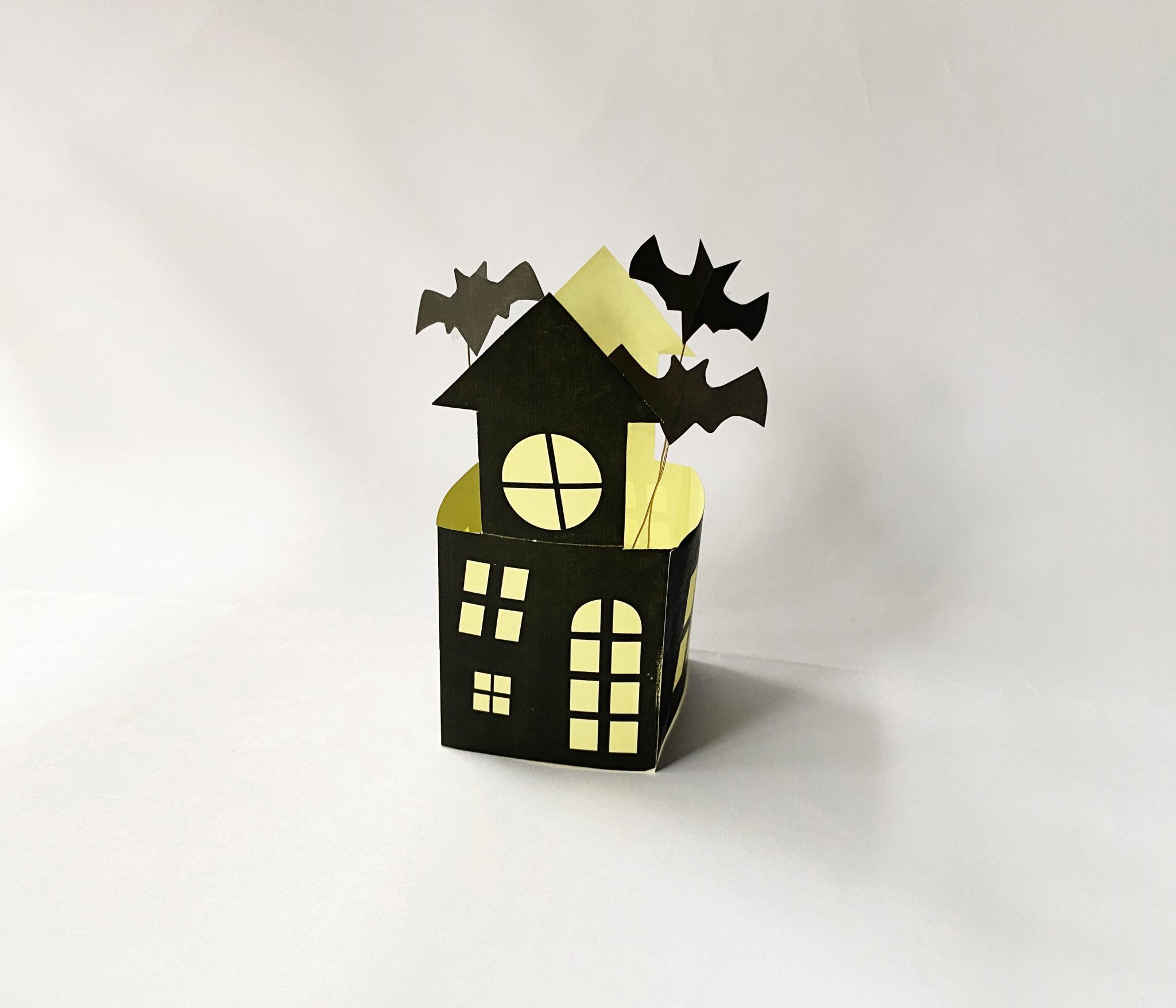 How to Make a Haunted House Luminary - Easy Crafts For Kids