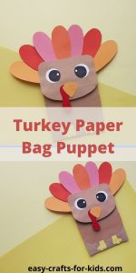 Turkey Puppet From Paper Bag