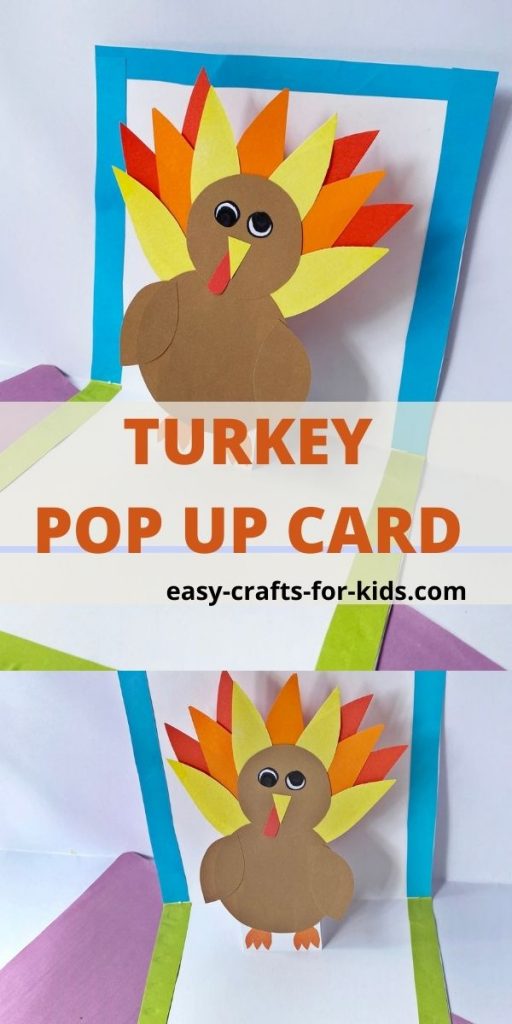 Thanksgiving Turkey Pop up Card for Kids