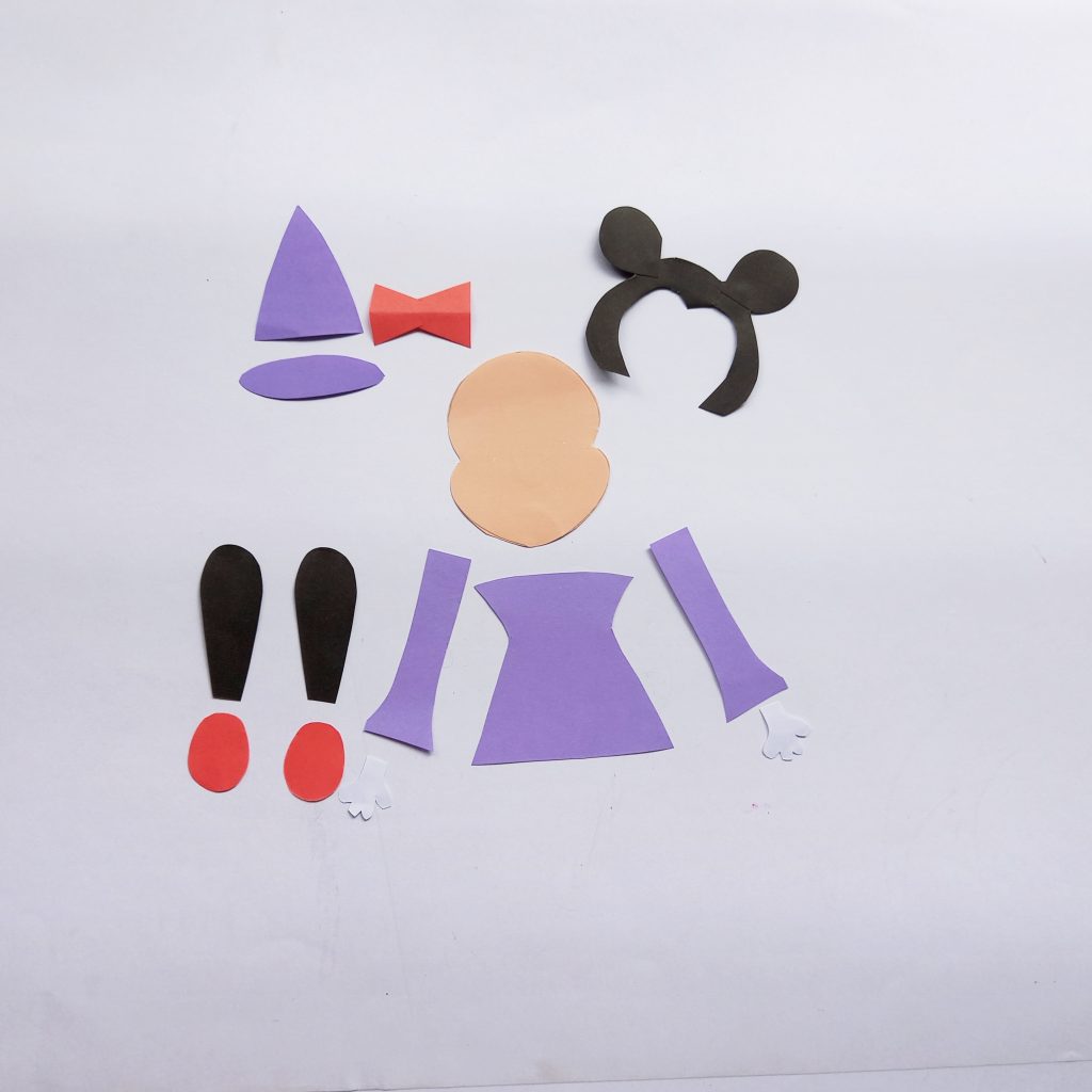 Minnie Mouse Halloween Craft with Paper Plate