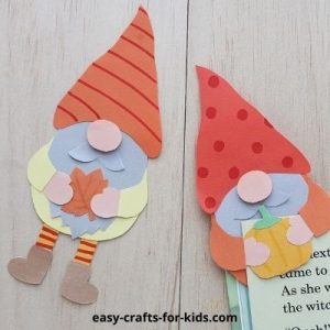 Fall Gnome Craft with Paper - Easy Crafts For Kids