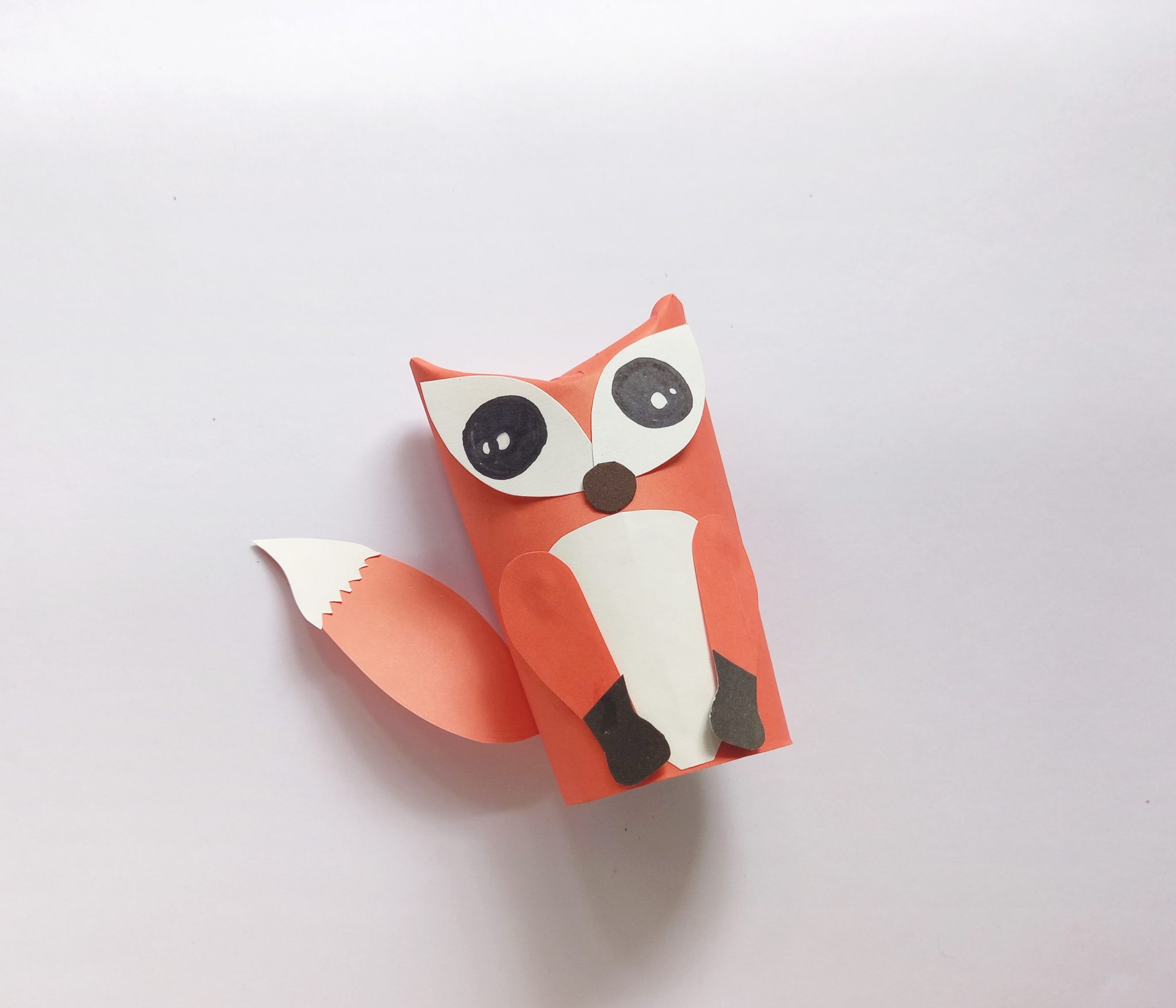 Red Fox Craft with Toilet Paper Roll