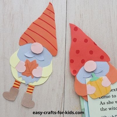 Fall Gnome Craft with Paper - Easy Crafts For Kids
