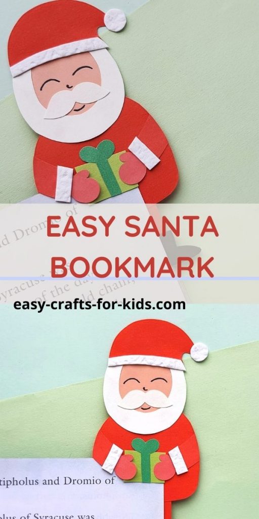 DIY Santa Bookmarks for Kids - Easy Crafts For Kids