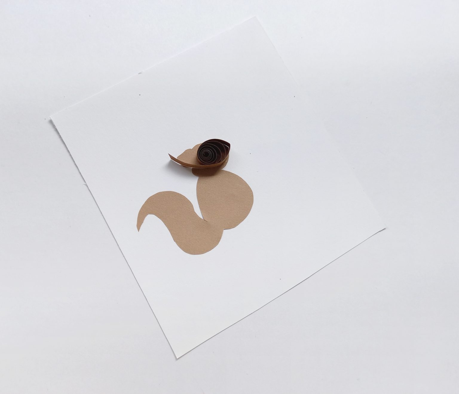 Easy Quilled Squirrel Craft