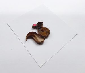 Easy Quilled Squirrel Craft
