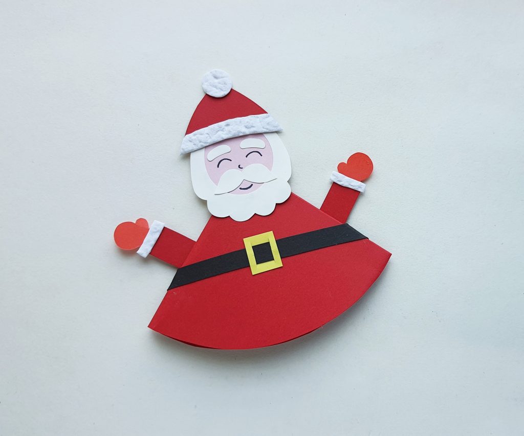 3D Rocking Santa Claus Craft Puppet for Kids