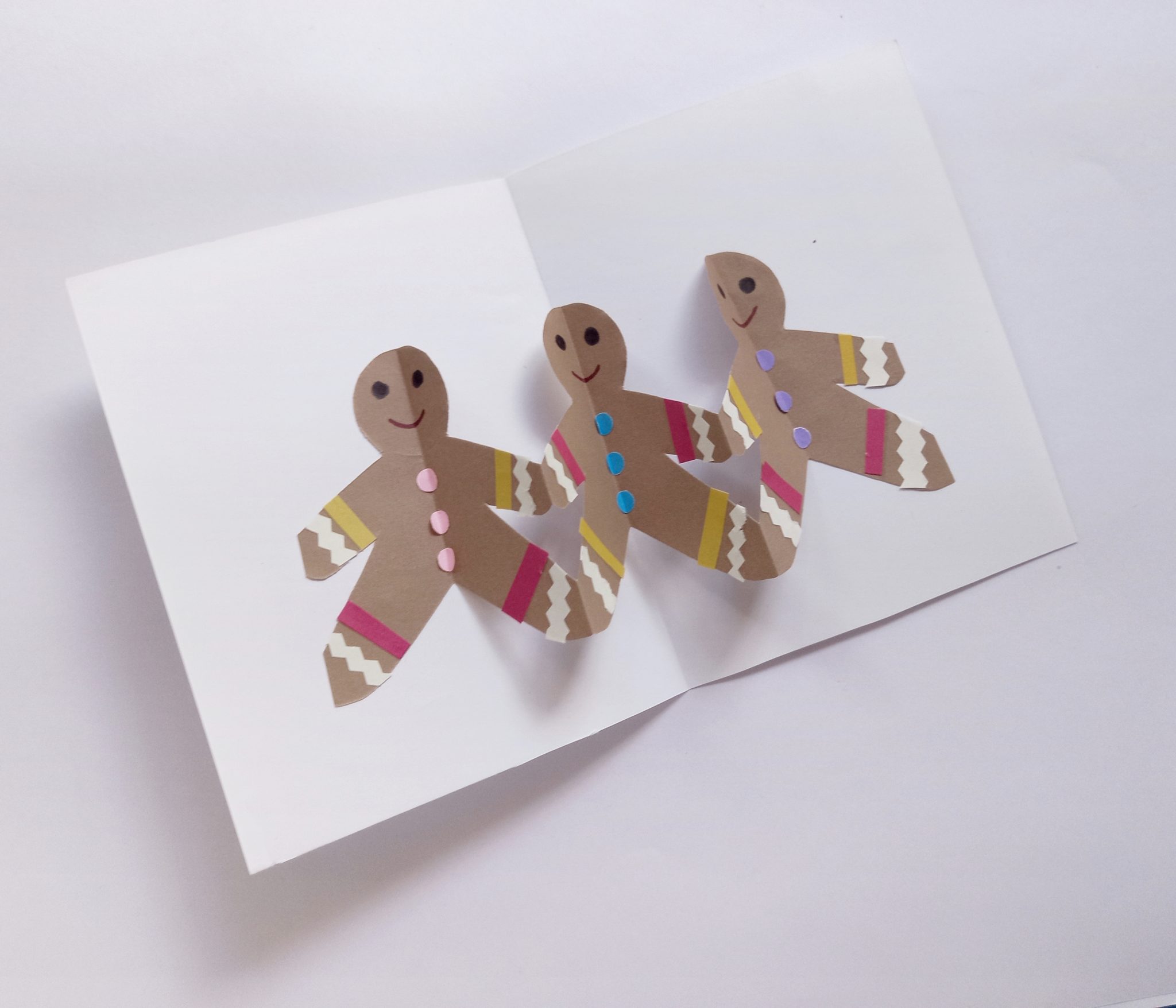 Gingerbread Man Pop Up Card for Christmas