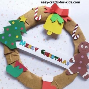 Christmas Wreath Craft for Kids - Easy Crafts For Kids