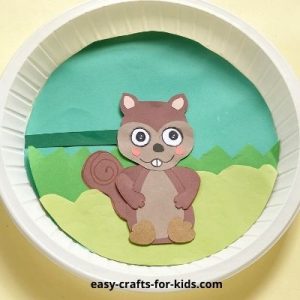 Paper Plate Squirrel Craft with Moving Eyes - Easy Crafts For Kids