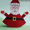 3D Rocking Santa Craft - Easy Crafts For Kids