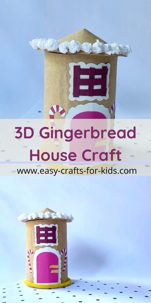 How to Make a 3D Gingerbread House from a Pringles Container