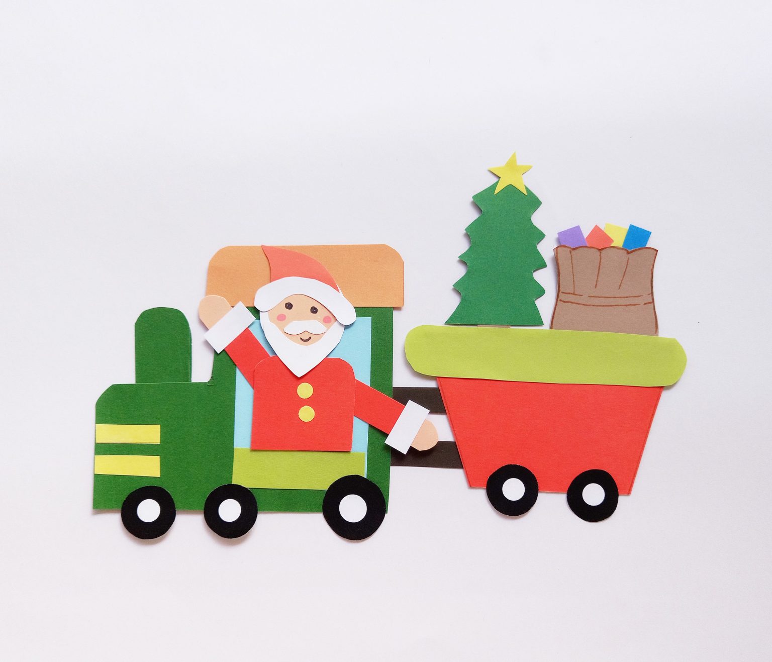 Santa Train Craft - Christmas Train Craft Idea