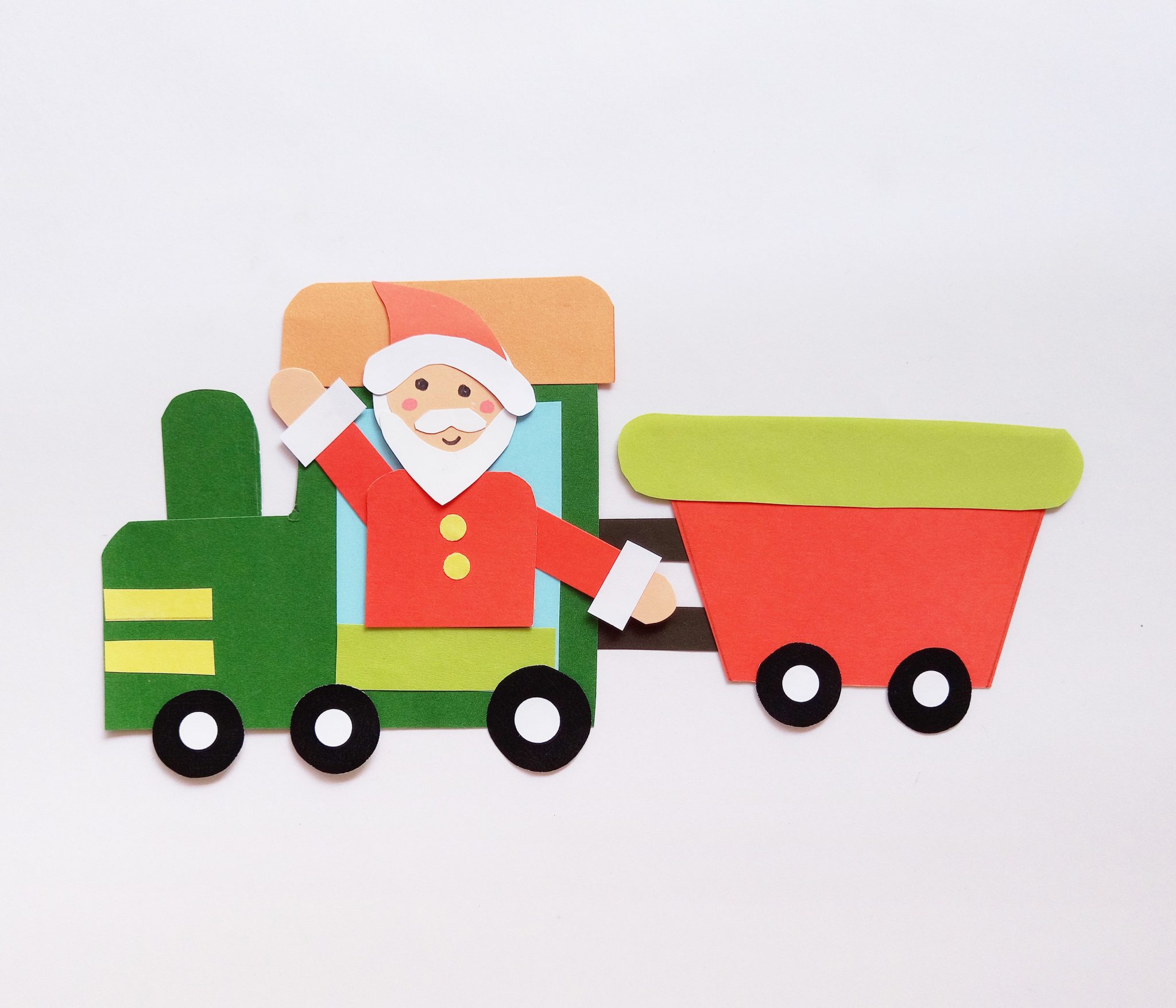 Santa Train Craft - Christmas Train Craft Idea