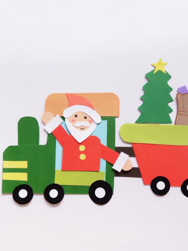 Christmas Train Craft - Easy Crafts For Kids