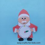 Santa Countdown Craft Clock - Easy Crafts For Kids